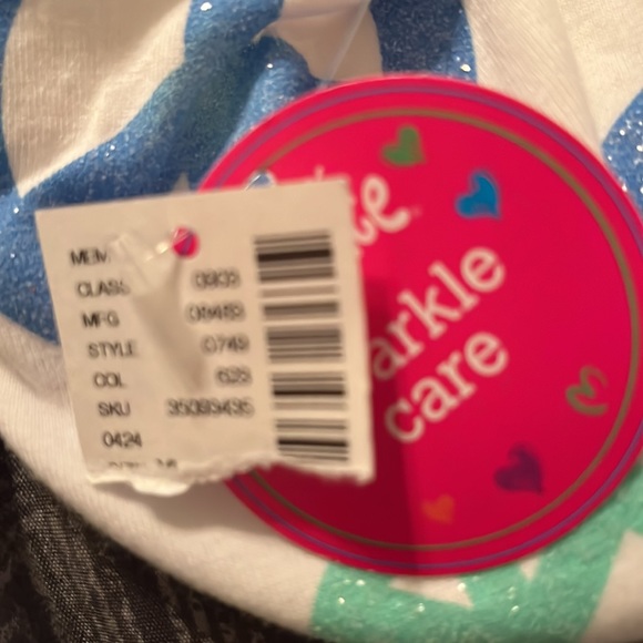 Justice | Shirts & Tops | Justice White With Blue And Green Peace Signs ...